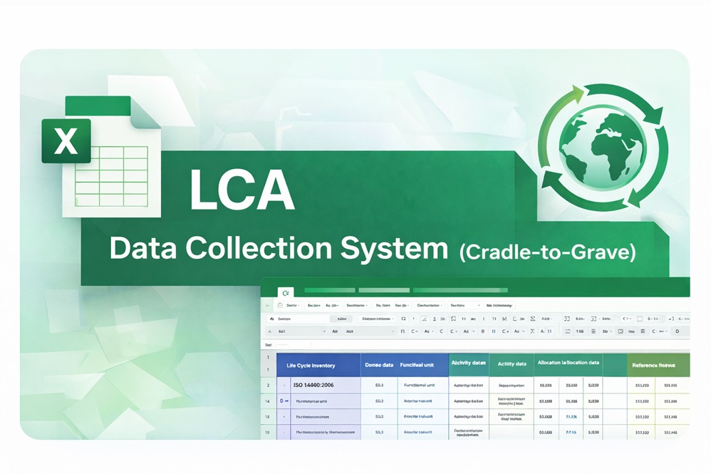 LCA Data Collection Template | Cradle-to-Grave Excel System | DEISO